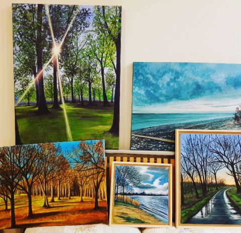 Windsor Great Park, Berkshire – Woodland Walk Landscape Painting by ...